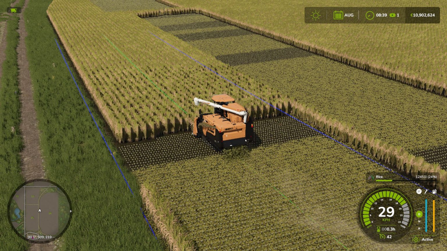 Iseki HJ 6130 Extended Working Width v1.0.0.0 - FS25 / FS22 Mod