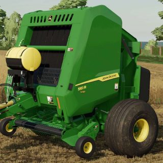 John Deere 561R Baler & Accumulator v1.0.0.0 - FS25 / FS22 Mod