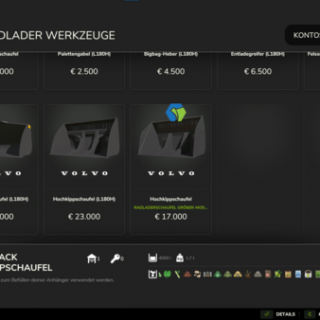 Larger L120 Volvo high-tip bucket V1.0.0.0 - FS25 / FS22 Mod