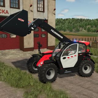 Manitou Fire Engine Telehandler v1.0.0.0 - FS25 / FS22 Mod