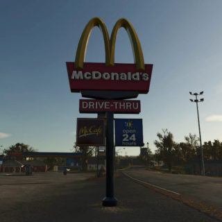 McDonald's Drive-Thru Sign v1.0.0.0 - FS25 / FS22 Mod
