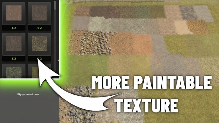 More paintable texture (All Maps) V1.0.0.0 - FS25 / FS22 Mod