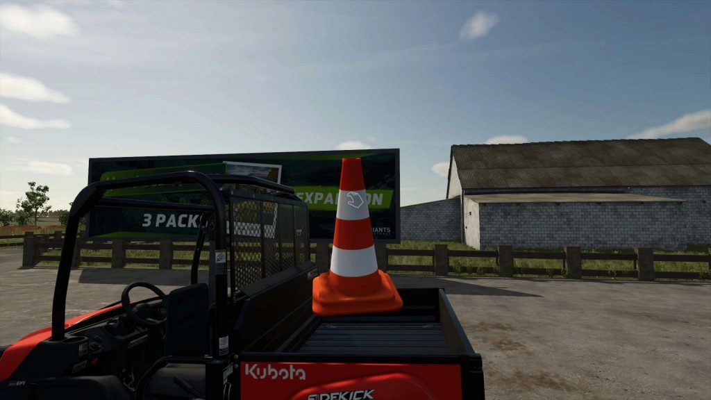 Movable traffic cone v1.0.0.0 - FS25 / FS22 Mod