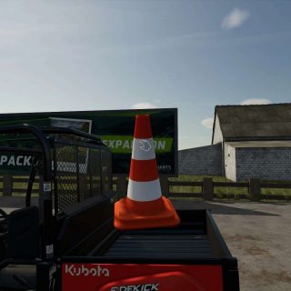 Movable traffic cone v1.0.0.0 - FS25 / FS22 Mod