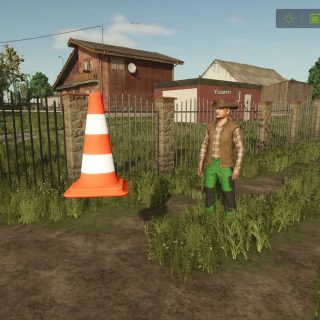 Movable traffic cone v1.0.0.0 - FS25 / FS22 Mod