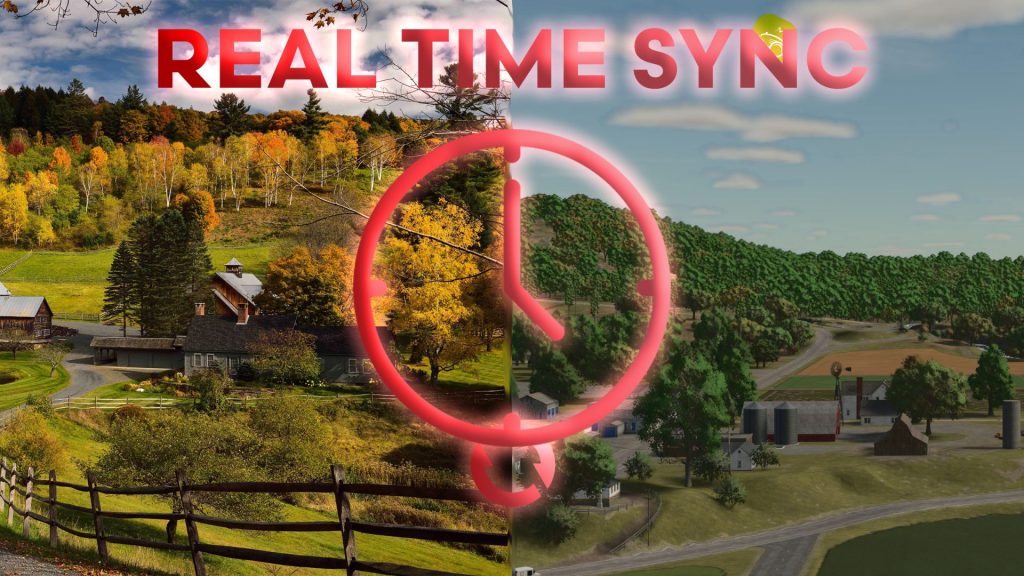 Real Time Sync V1.0.0.0 - FS25 / FS22 Mod