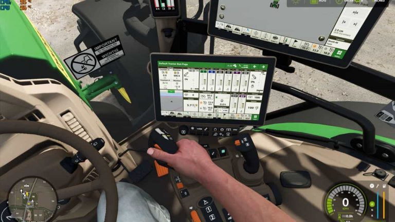 Realistic camera with hand on steering wheel v1.0.0.0 - FS25 / FS22 Mod