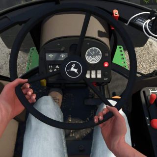 Realistic camera with hand on steering wheel v1.0.0.0 - FS25 / FS22 Mod
