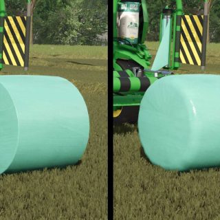 Rounder Wrapped Round Bales v1.0.0.0 - FS25 / FS22 Mod