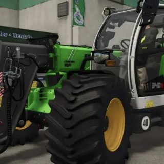 Sennebogen 340G wide tires + colored rims/chassis V1.0.0.0 - FS25 ...