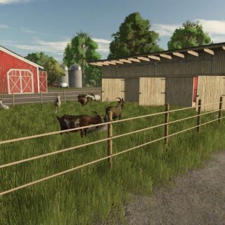 Sheep and Goat Enclosure 260 Places v1.0 - FS25 / FS22 Mod