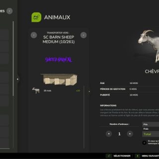 Sheep and Goat Enclosure 260 Places v1.0 - FS25 / FS22 Mod