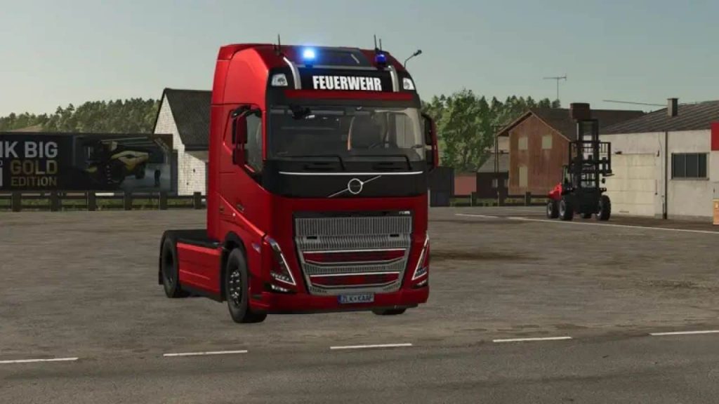 Volvo fire department Truck v1.0.0.0 - FS25 / FS22 Mod
