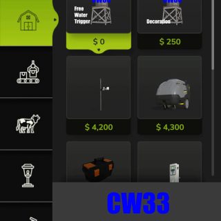 Water Tower and Free Water Trigger by CW33 V1.0.0.1 - FS25 / FS22 Mod
