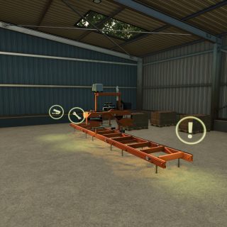 Woodmizer lt15 Placeable wood station V1.0.0.0 - FS25 / FS22 Mod