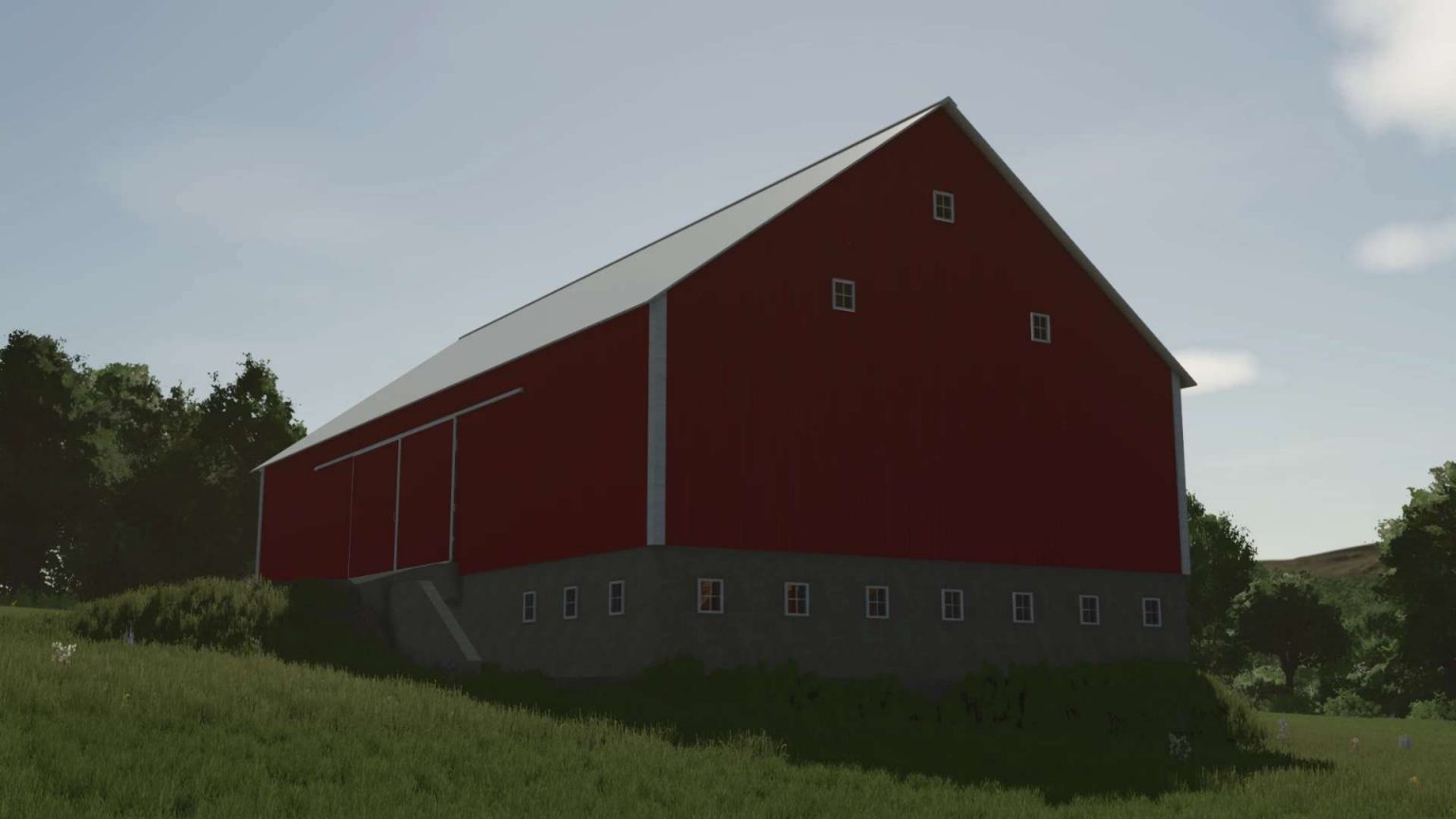 48x90 Bank Barn v1.0.0.0 - FS25 / FS22 Mod