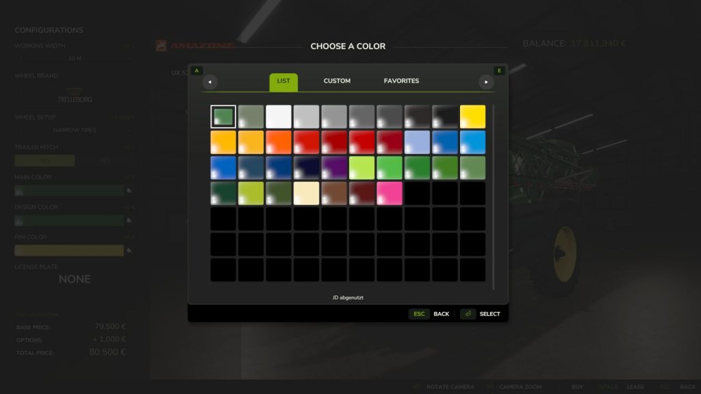 Amazone UX 5201 Super (colors) v1.0.0.0 - FS25 / FS22 Mod