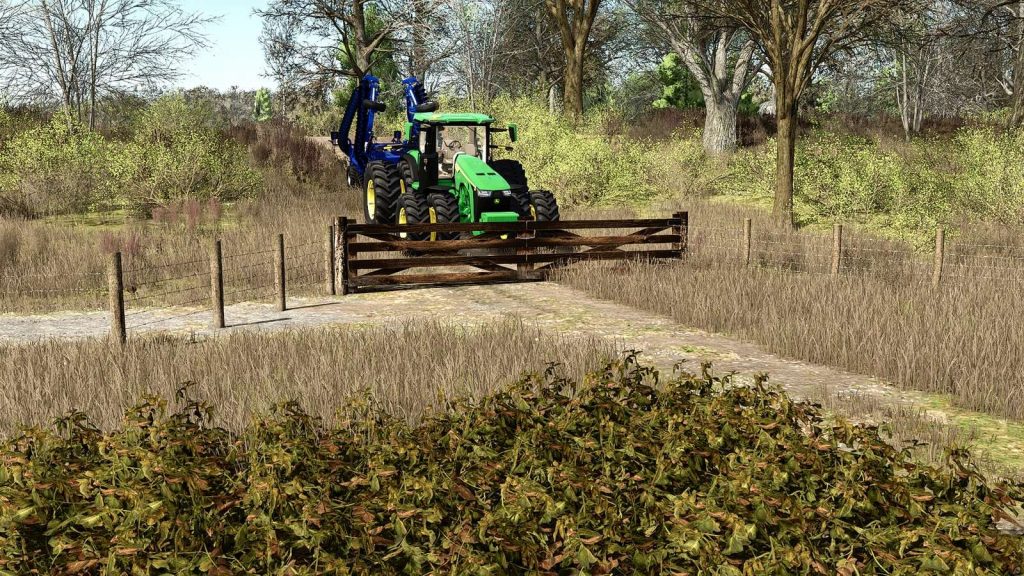 Barbed Wire Fence And Wooden Gate v1.0.0.0 - FS25 / FS22 Mod
