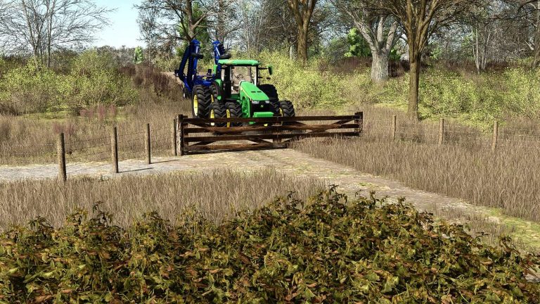 Barbed Wire Fence And Wooden Gate v1.0.0.0 - FS25 / FS22 Mod
