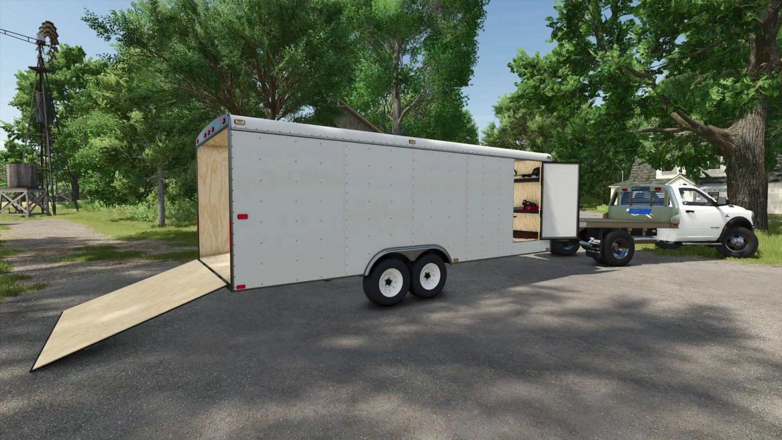 Enclosed Trailer v1.0.0.0 - FS25 / FS22 Mod