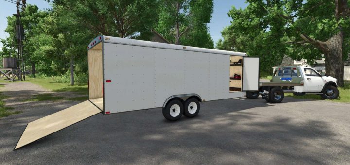 Enclosed Trailer Mods | FS22 Mods | Farming Simulator 22 Mods