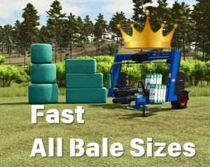 Fast Wrapping For All Bale Sizes v1.0.0.0 - FS25 / FS22 Mod