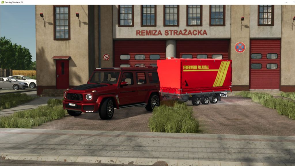 Fire department trailer V1.0.0.0 - FS25 / FS22 Mod