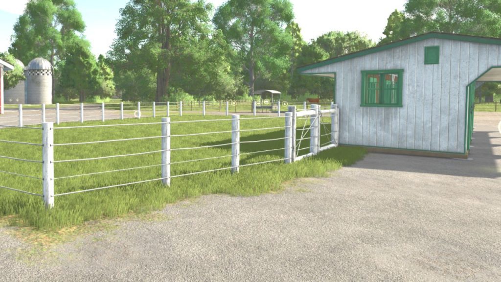 Horse stable with working doors v1.0.0.1 - FS25 / FS22 Mod