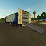 Krone Profil-liner Trailer With Ramps v1.0.0.0 - FS25 / FS22 Mod