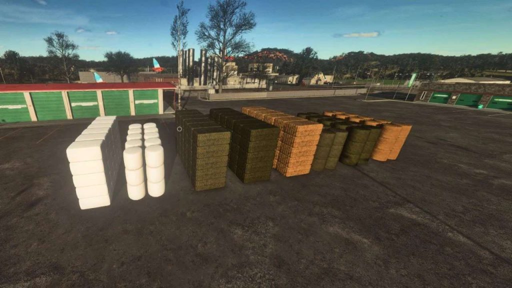 Large stack of purchasable square or round bales v1.0.0.0 - FS25 / FS22 Mod