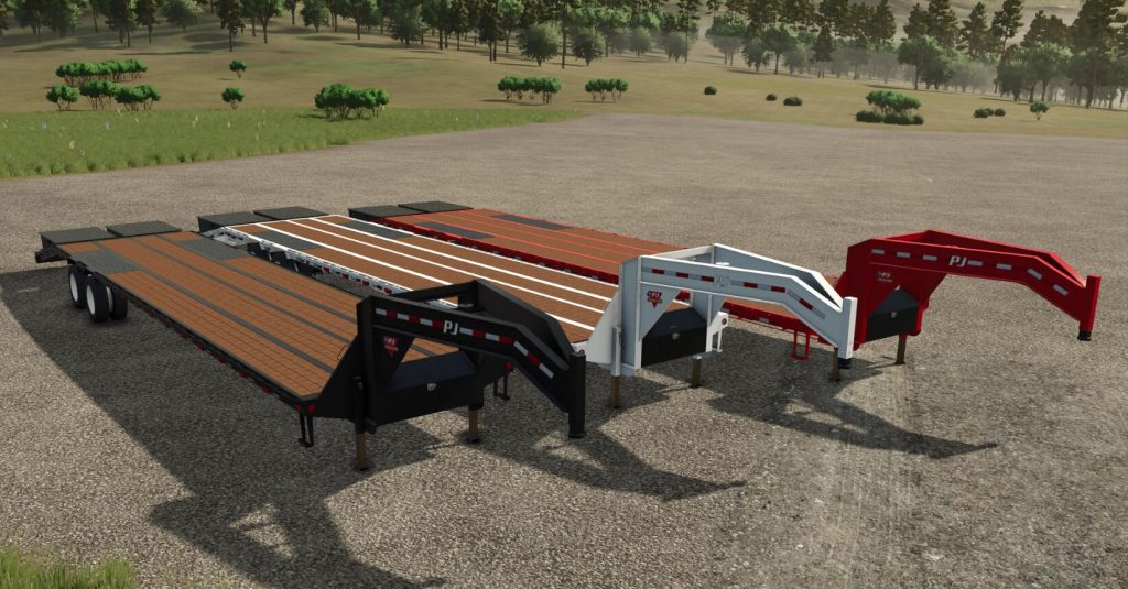 PJ 40FT FlatDeck Trailer v1.1.0.0 - FS25 / FS22 Mod