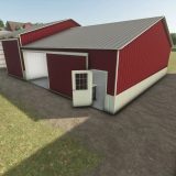 Small Heated / cold shed 42x68 V1.0.0.0 - FS25 / FS22 Mod