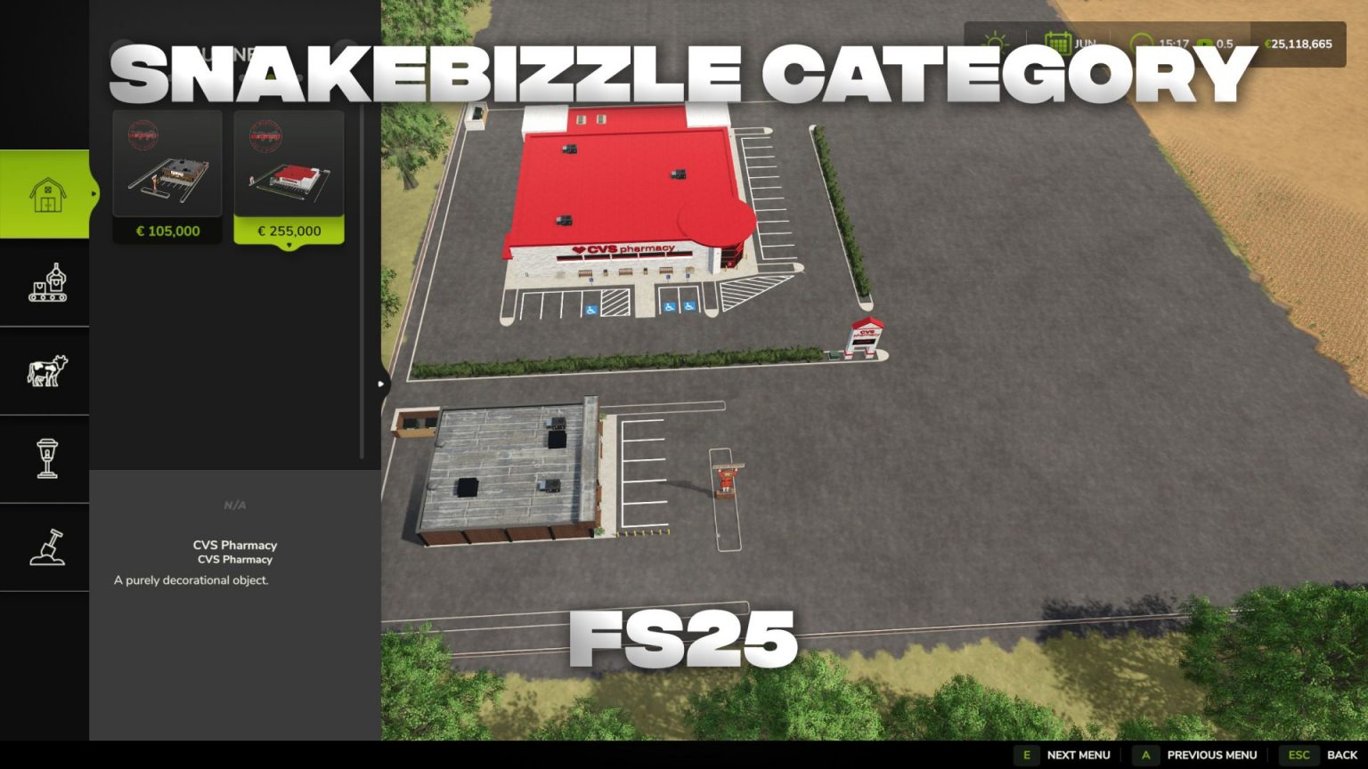 Snakebizzle Store Category v1.0.0.0 - FS25 / FS22 Mod