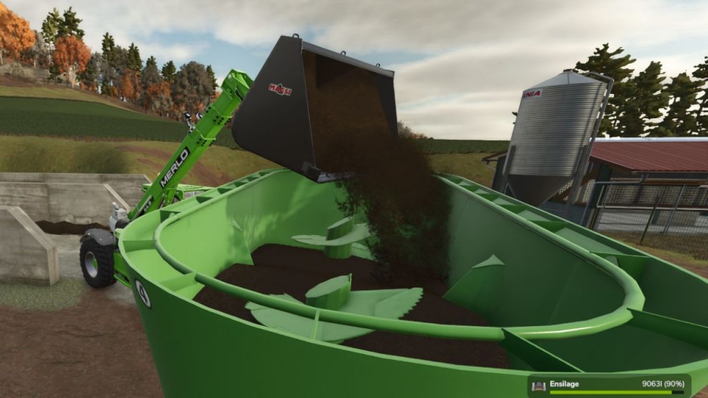 Telehandler bucket (10 000L) v1.0.0.0 - FS25 / FS22 Mod