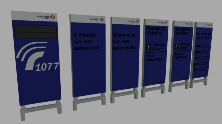 Vinci Highway Signs v1.0.0.0 - FS25 / FS22 Mod