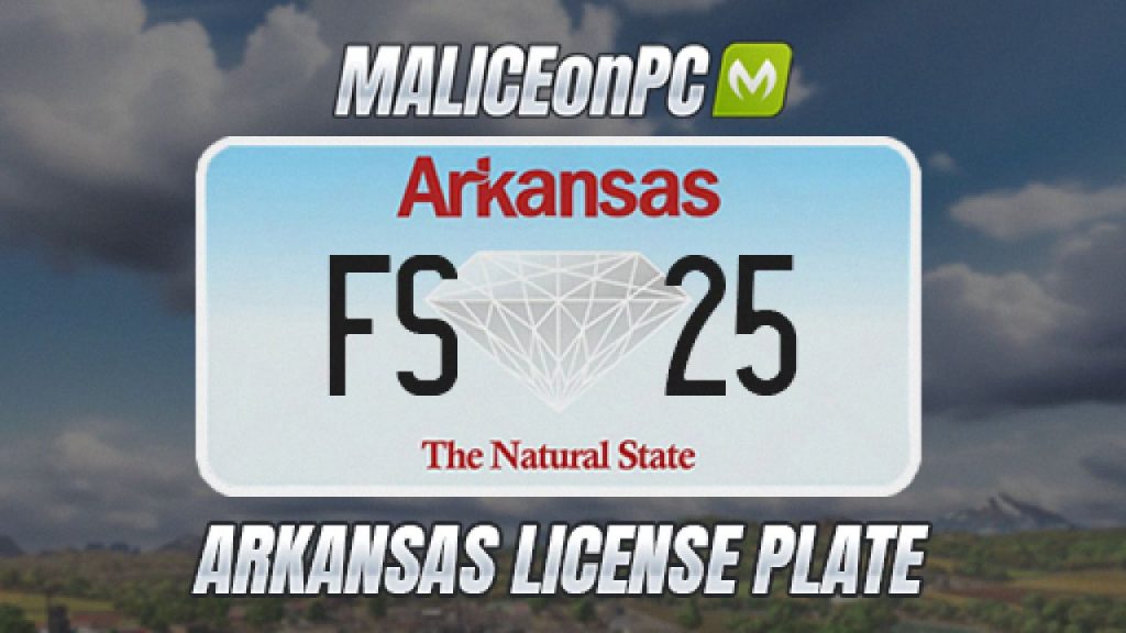 Arkansas License Plates V1.0.0.2 - FS25 / FS22 Mod