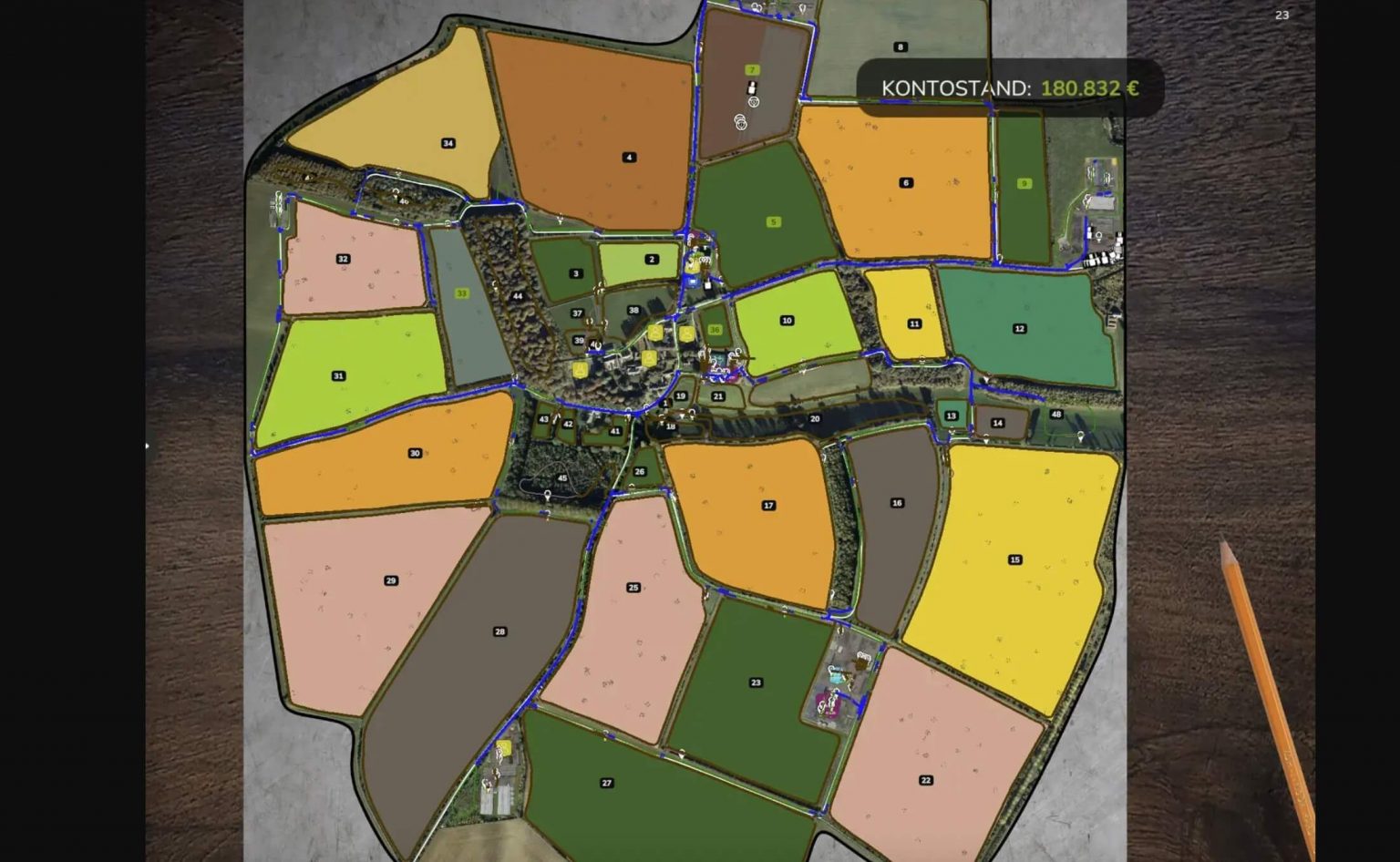 AutoDrive Course Calmsden Farm v1.0.0.0 - FS25 / FS22 Mod