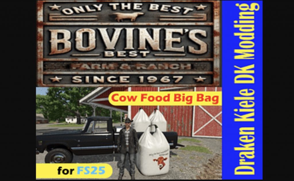Bovine's Best Big Bag Cow Food v1.0.0.0 - FS25 / FS22 Mod
