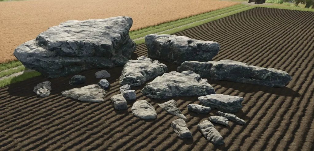 Decorative Stone/Rock Package v1.1.0.0 - FS25 / FS22 Mod