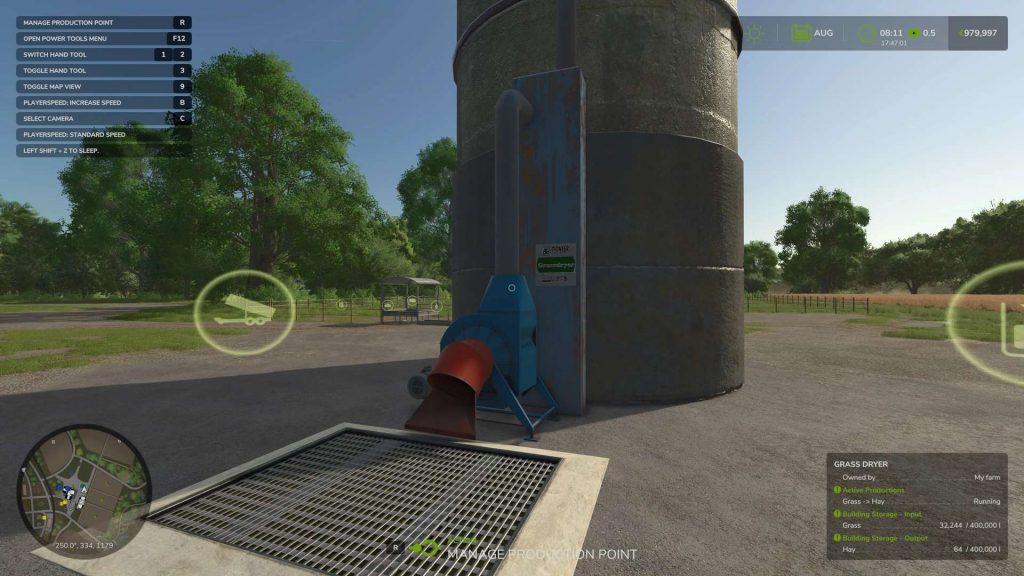 Grass Dryer V1.0.0.3 - FS25 / FS22 Mod