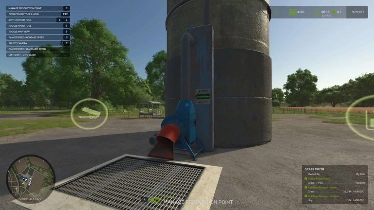 Grass Dryer V1.0.0.3 - FS25 / FS22 Mod