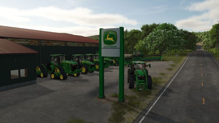 John Deere Dealer Sign V1.0.0.0 - FS25 / FS22 Mod