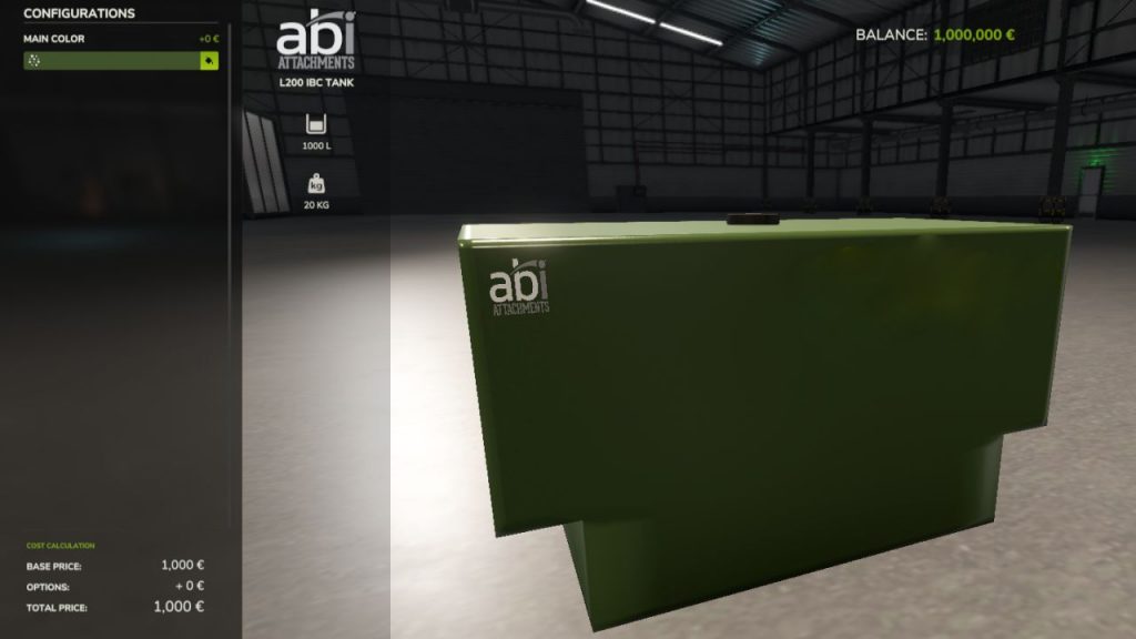 L200 IBC tank V1.0.0.0 - FS25 / FS22 Mod