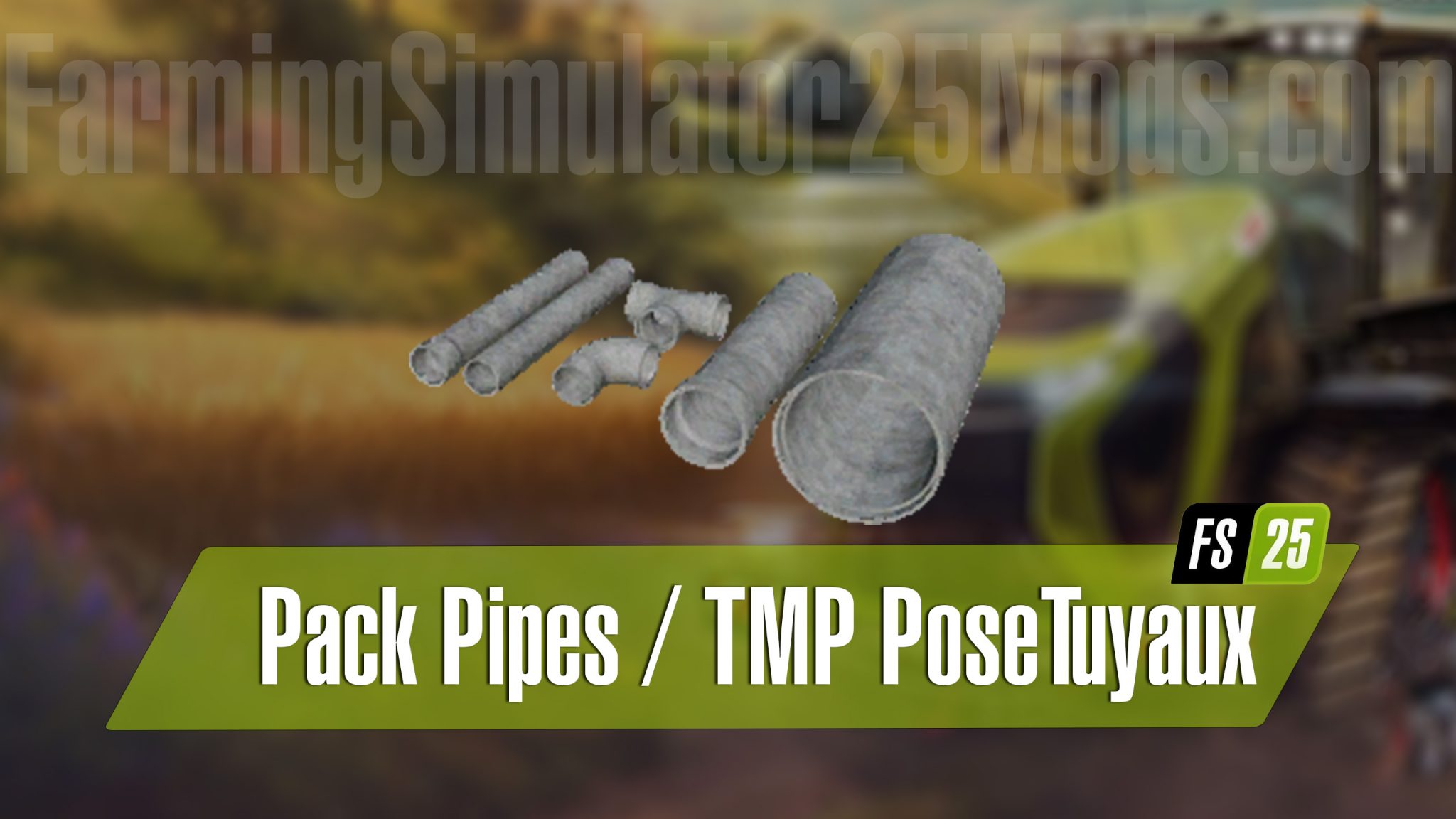 Pack Pipes v1.1.2.0 - FS25 / FS22 Mod