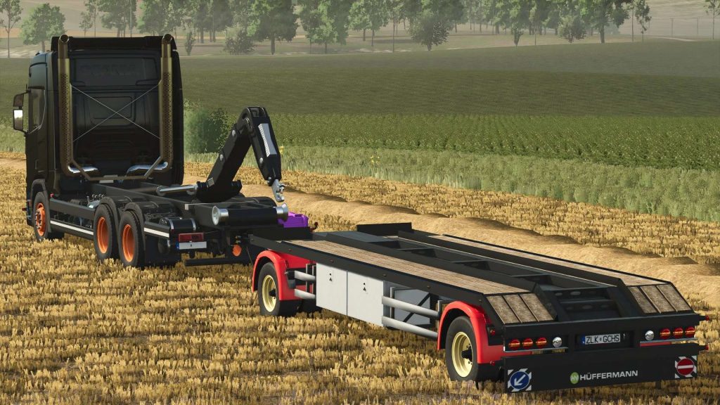 Scania R HKL & Hueffermann HKL Container Trailer v1.0.0.0 - FS25 / FS22 Mod
