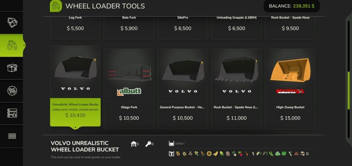 Wheel Loader Bucket Mods | FS22 Mods | Farming Simulator 22 Mods