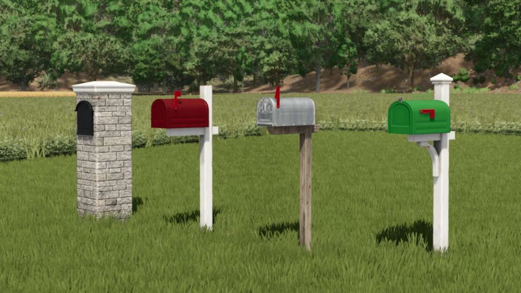 US Mailboxes v1.0.0.0 - FS25 / FS22 Mod