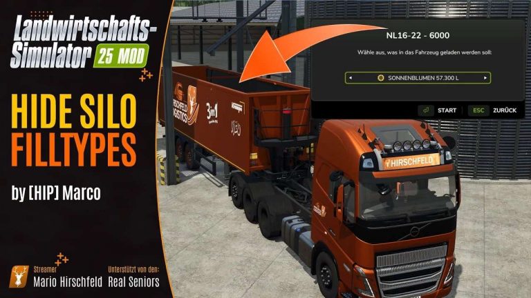 Hide Silo Filltypes v1.0.0.3 - FS25 / FS22 Mod
