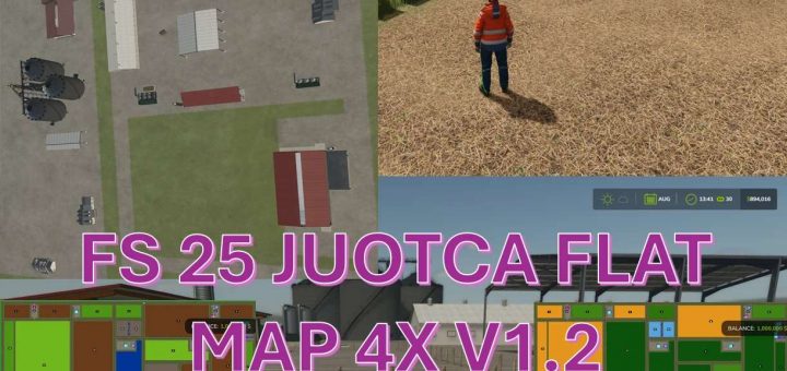 Juotca Flat Map Mods | FS22 Mods | Farming Simulator 22 Mods