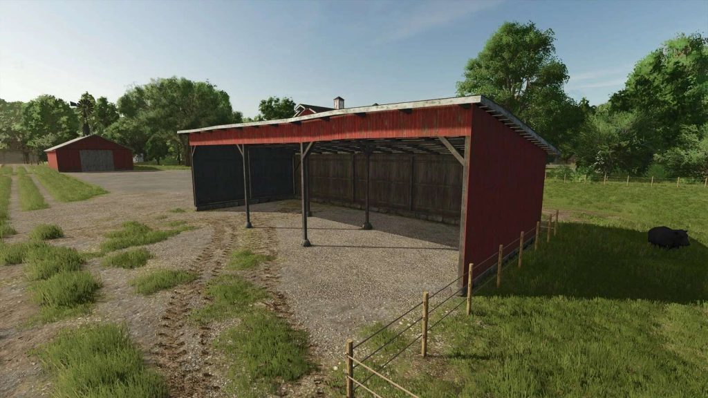 Old Red Sheds Pack v1.0.1.0 - FS25 / FS22 Mod